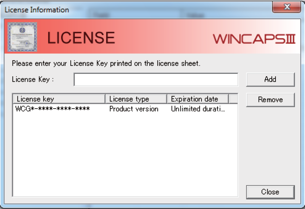Enter the activation key in the License Manager "Activation" window and ...